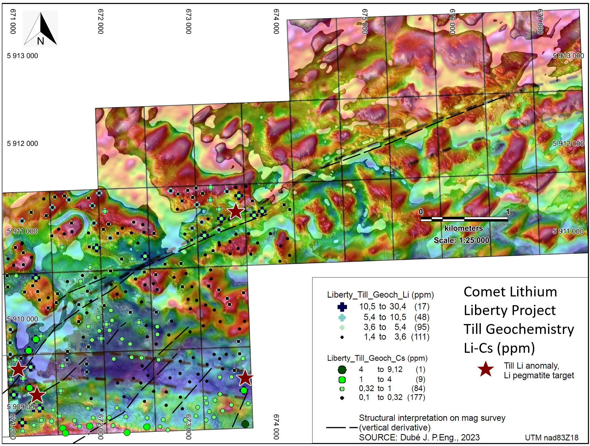Comet Lithium Reports Lithium Anomaly from Till Samples Along North ...